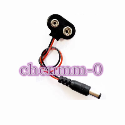 10PCS 9V Battery Button Connector/DC power plug with lead /9V battery ...