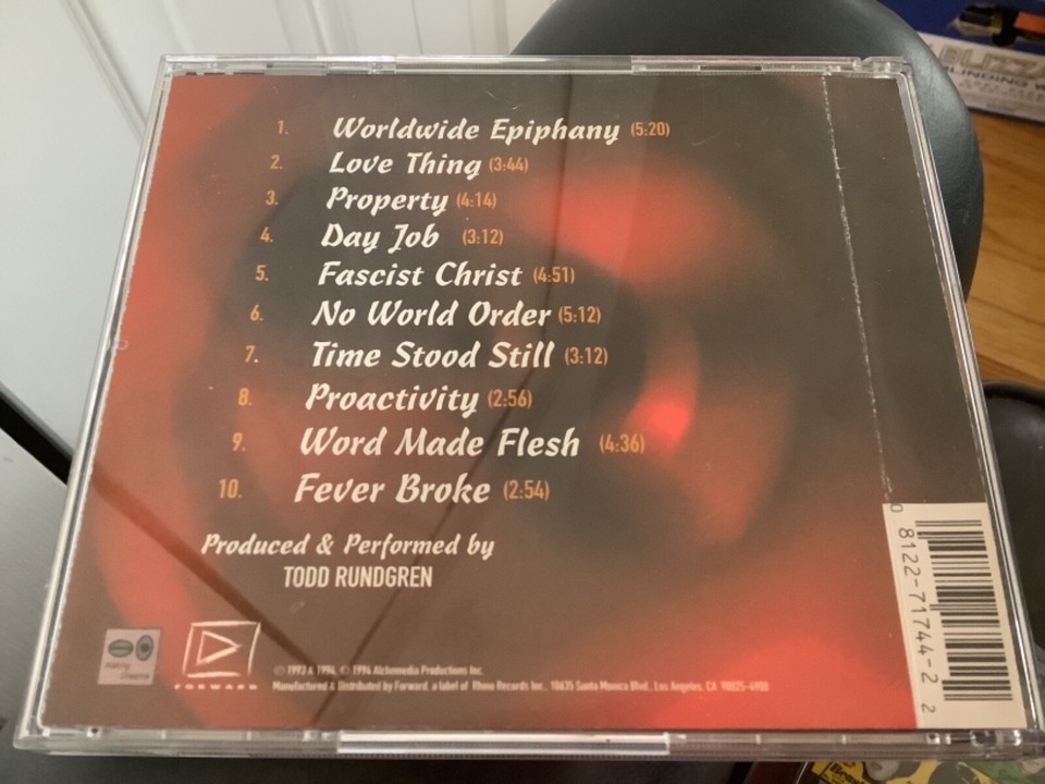Todd Rundgren No World Order PROMO CD | eBay