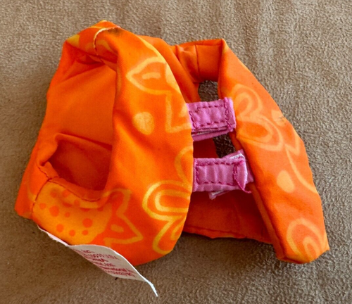 Mattel Splash Around Dora Doll & Boots 2002 Orange Life Vest ...