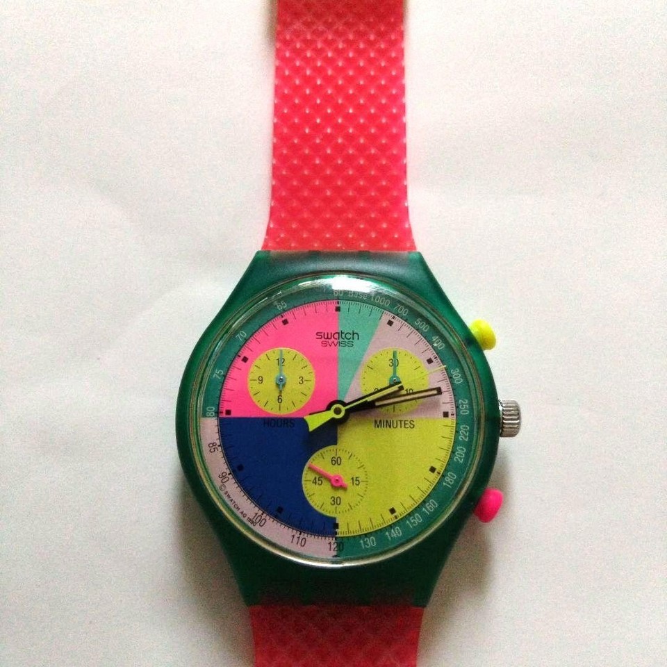 Swatch Vintage Chronograph Limited Edition Timepiece / Rare Collectible ...