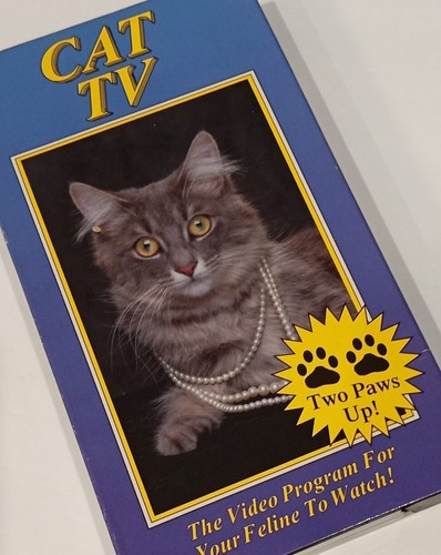 CAT TV VHS tape, watch squirrels, mice, birds, fish, Media West Video ...
