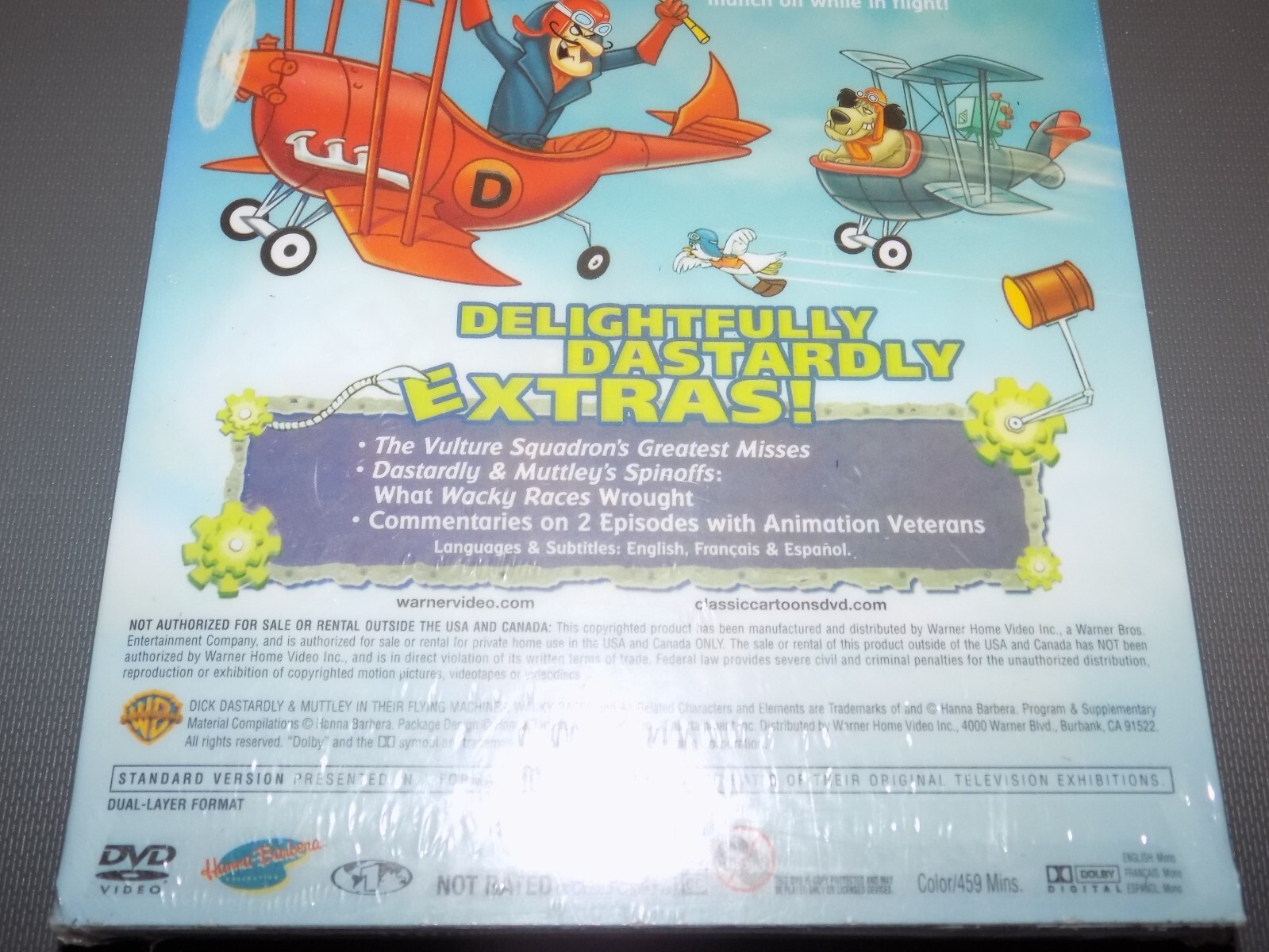 DASTARDLY & MUTTLEY COMPLETE ALL 17 EPISODES Hanna-Barbera 3-Disc DVD ...