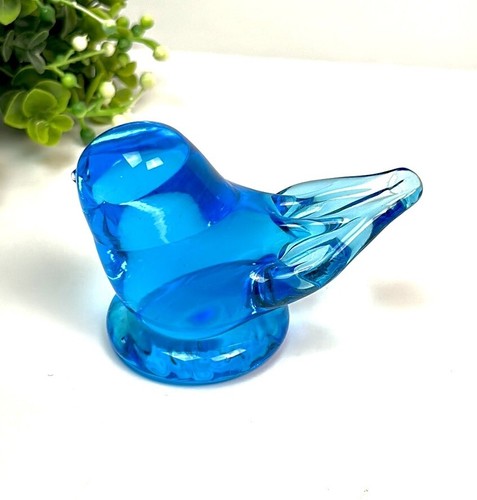 Vintage Sunny Day Bluebird Signed Ron Ray 1999 Hand Blown Art Glass ...