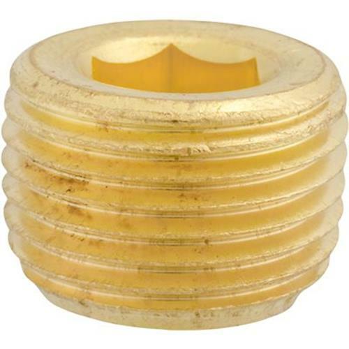 Countersunk square hex head pipe plugs Brass 3/8" 18 X 7/16 Qty 10 | eBay