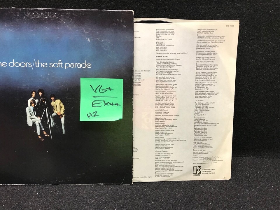 (H2) THE DOORS / LP / THE SOFT PARADE / 1968 ELEKTRA 75005 / DISC IS ...