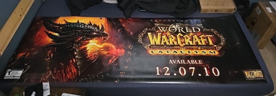 Blizzard World Of Warcraft Cataclysm Launch Banner 6' x 2' (Double ...