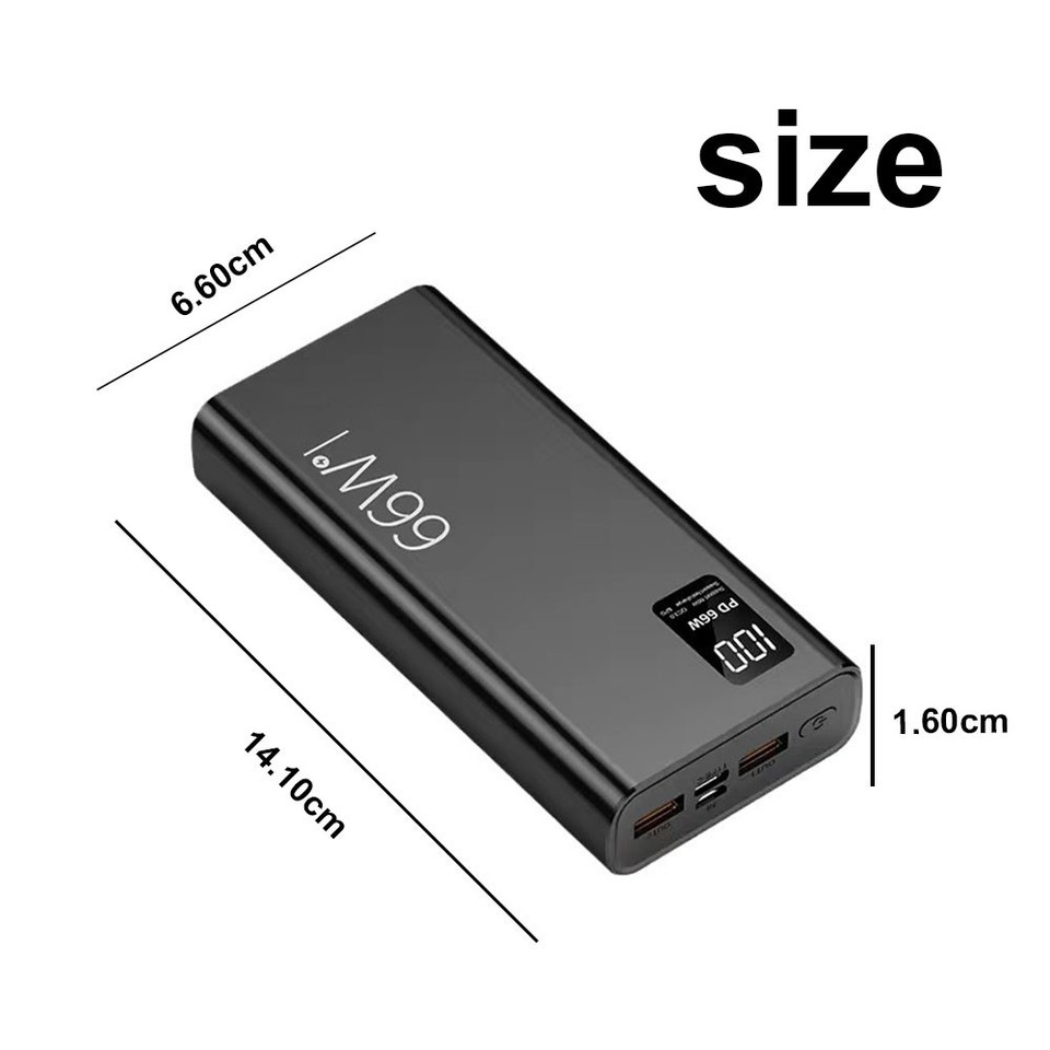 20000mAh Power Bank Pack Fast Charger 2 USB External Battery For Mobile ...