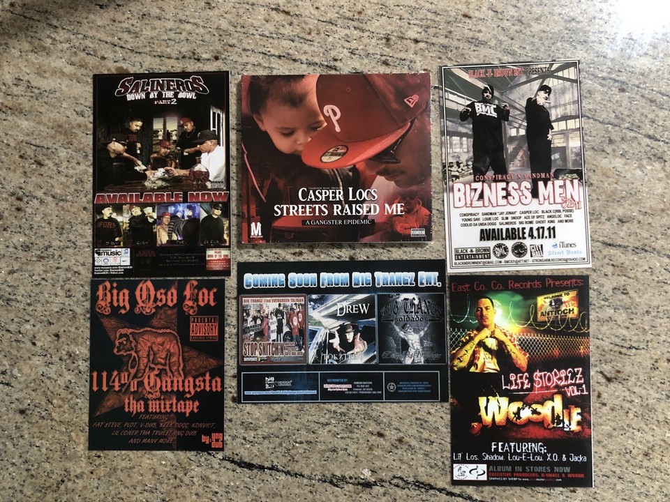 Casper Loc Streets Raised Me Norteno Rap CD & 5 Flyers Salineros Yantz ...