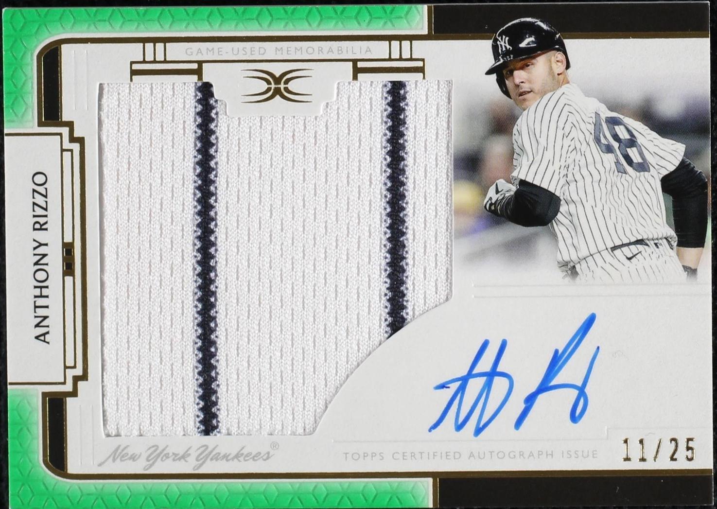 2024 Topps Definitive Collection - Autographed Relics Anthony Rizzo # ...