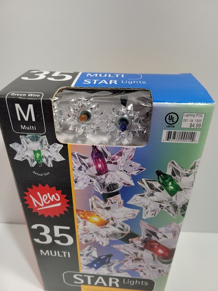 Target 2005 Star Lights 35 Miniature; Multi-Color; Green Cord 22.6' NEW ...