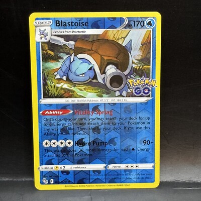 Blastoise 017/078 Pokémon GO Reverse Holo LP | eBay