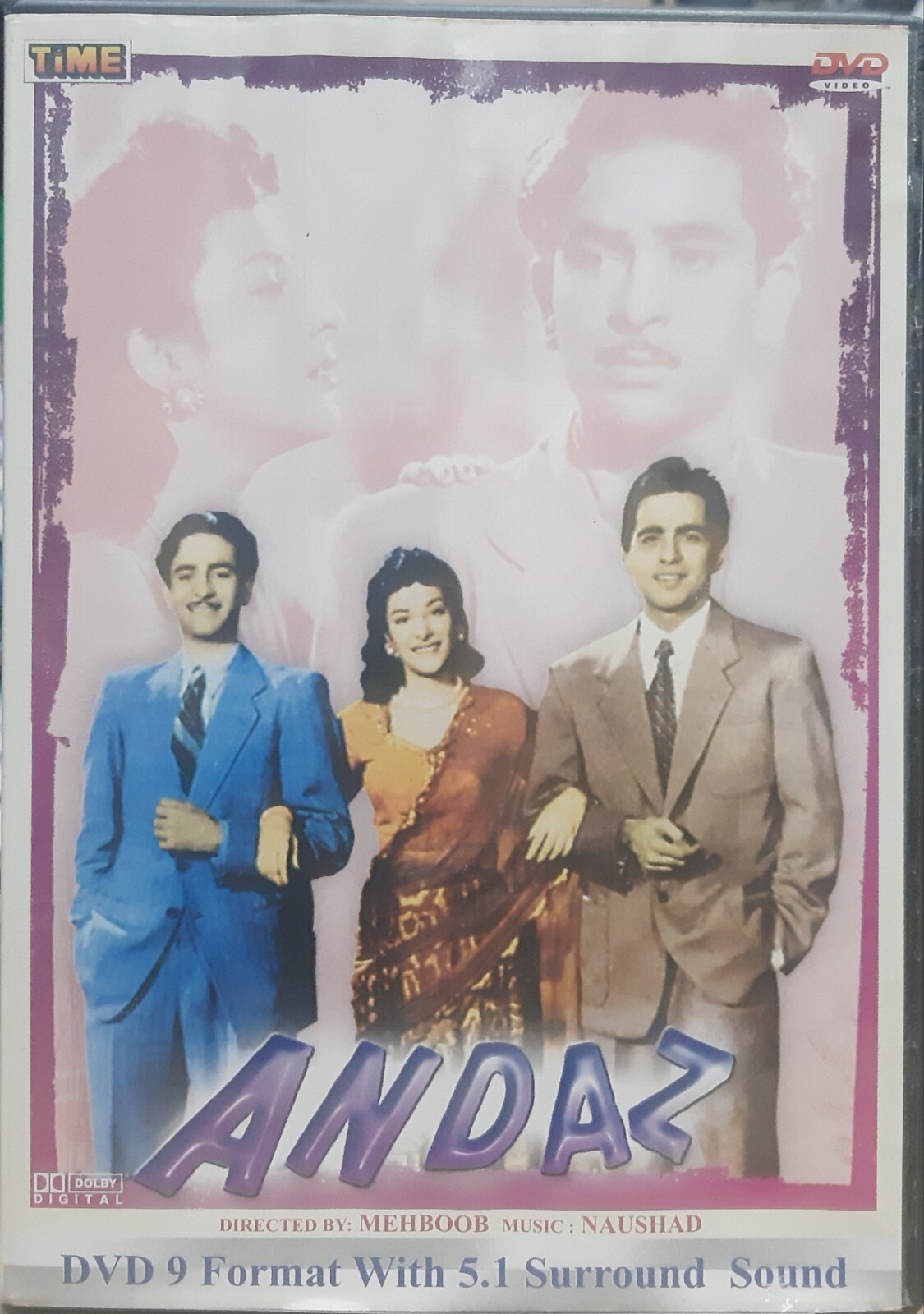 Andaz - Raj Kapoor, Dilip Kumar, Nargis - Bollywood Hindi Movie DVD ...