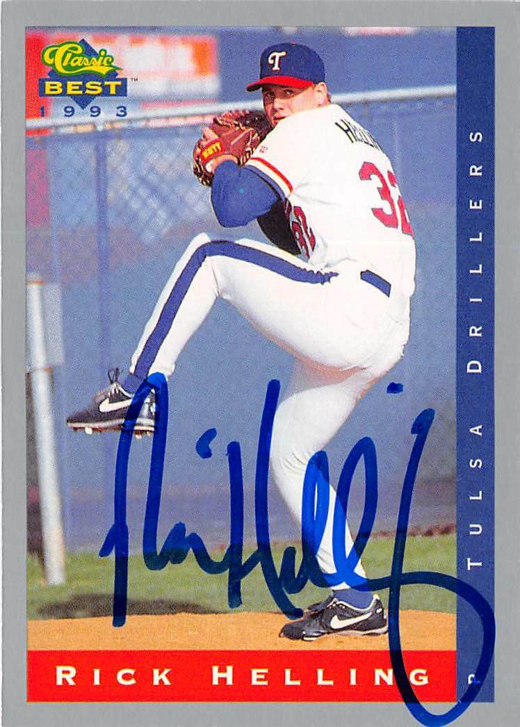 Rick Helling autographed baseball card (Tulsa) 1993 Classic Best Rookie ...