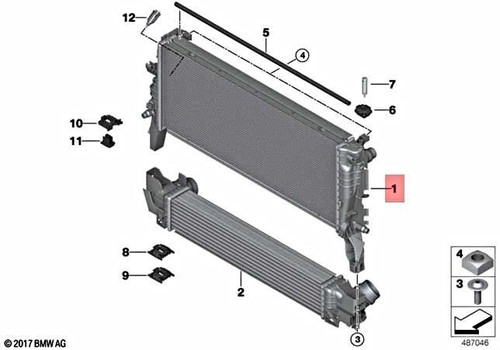 Genuine BMW MINI X1 JCW F39 F48 F57 X1 20i X2 SAC SAV Radiator ...