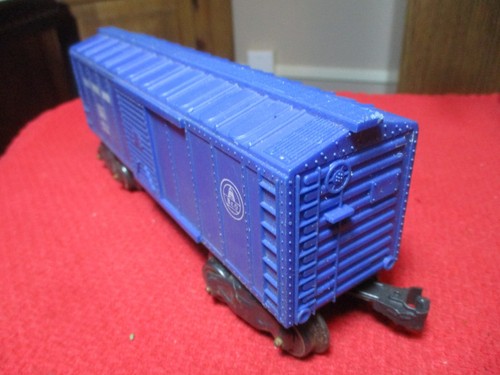 1960s Blue MARX O Gauge Baltimore & Ohio 8-Wheel Boxcar 467110 Ready to ...