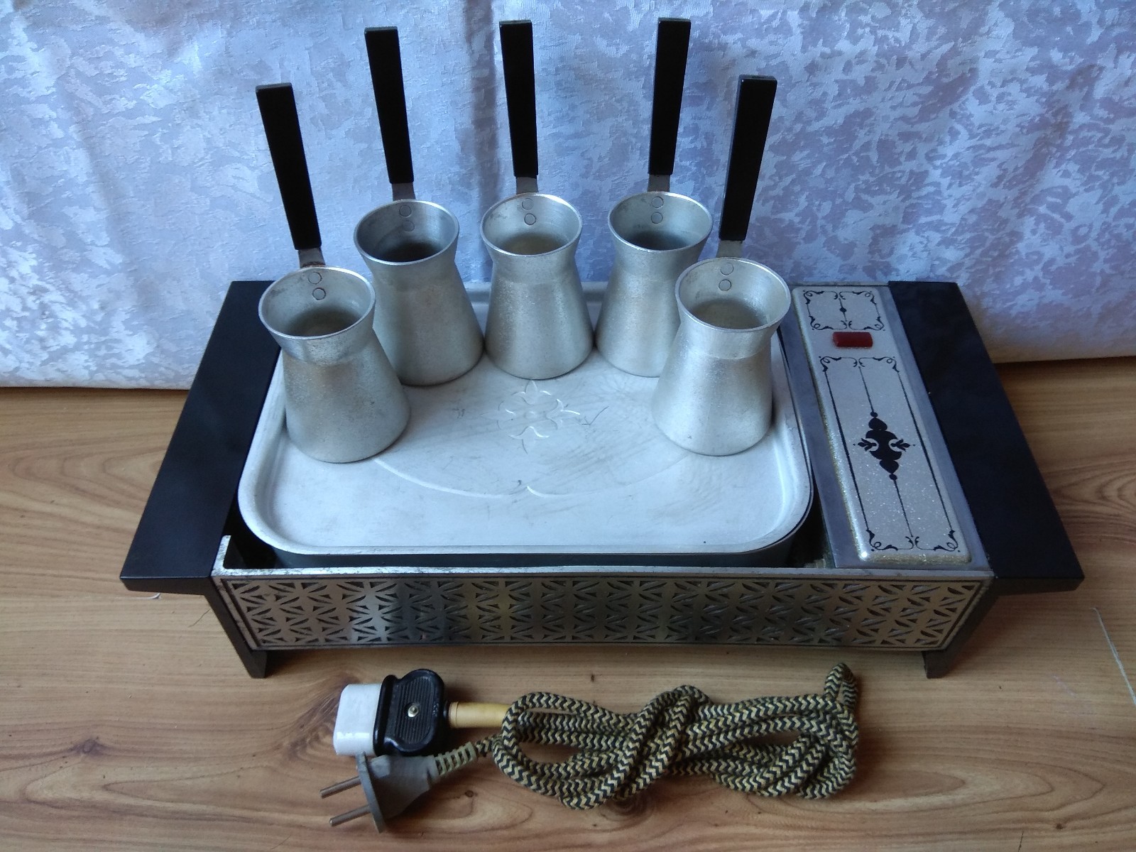 RARE SET Vintage Soviet Coffee Machine on the sand Espresso Maker USSR ...