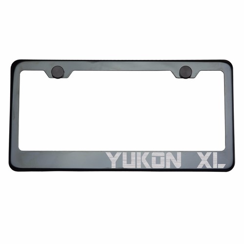 Titanium Gun Metal License Plate Frame YUKON XL Laser Etched Metal ...