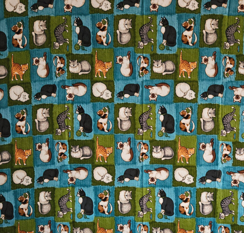 Debbie Mumm Cat Fabric Cotton 32 X 42 Inches | eBay