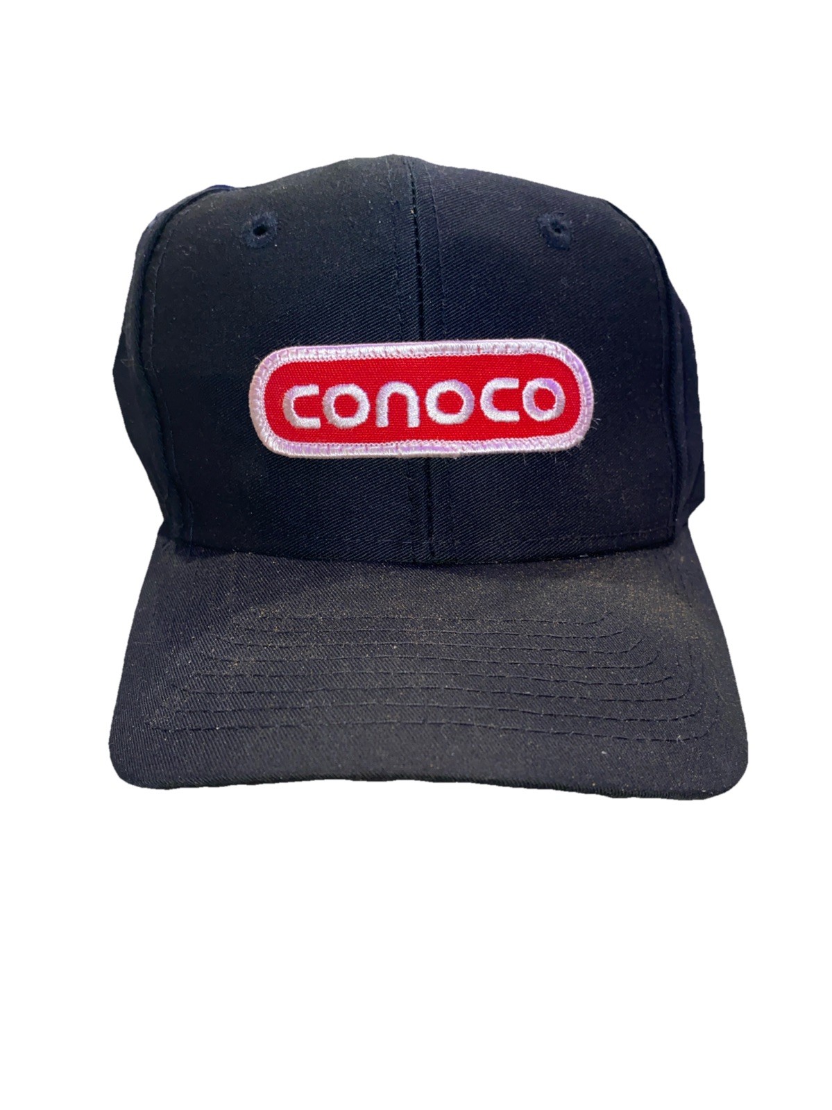 Vintage Conoco Gas Station Logo Patch Snapback Hat Ba… - Gem