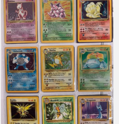 Old Pokemon Cards - 100% Vintage Pack WOTC Base set Pikachu Charizard ...