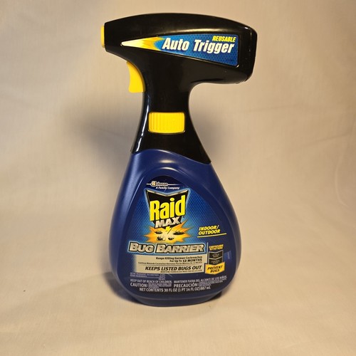 Raid Max Bug Barrier for Indoor Outdoor 30fl oz W/ Auto Trigger ...
