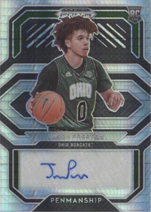 2021-22 Panini Prizm Draft Picks - College Penmanship Jason Preston #CP ...