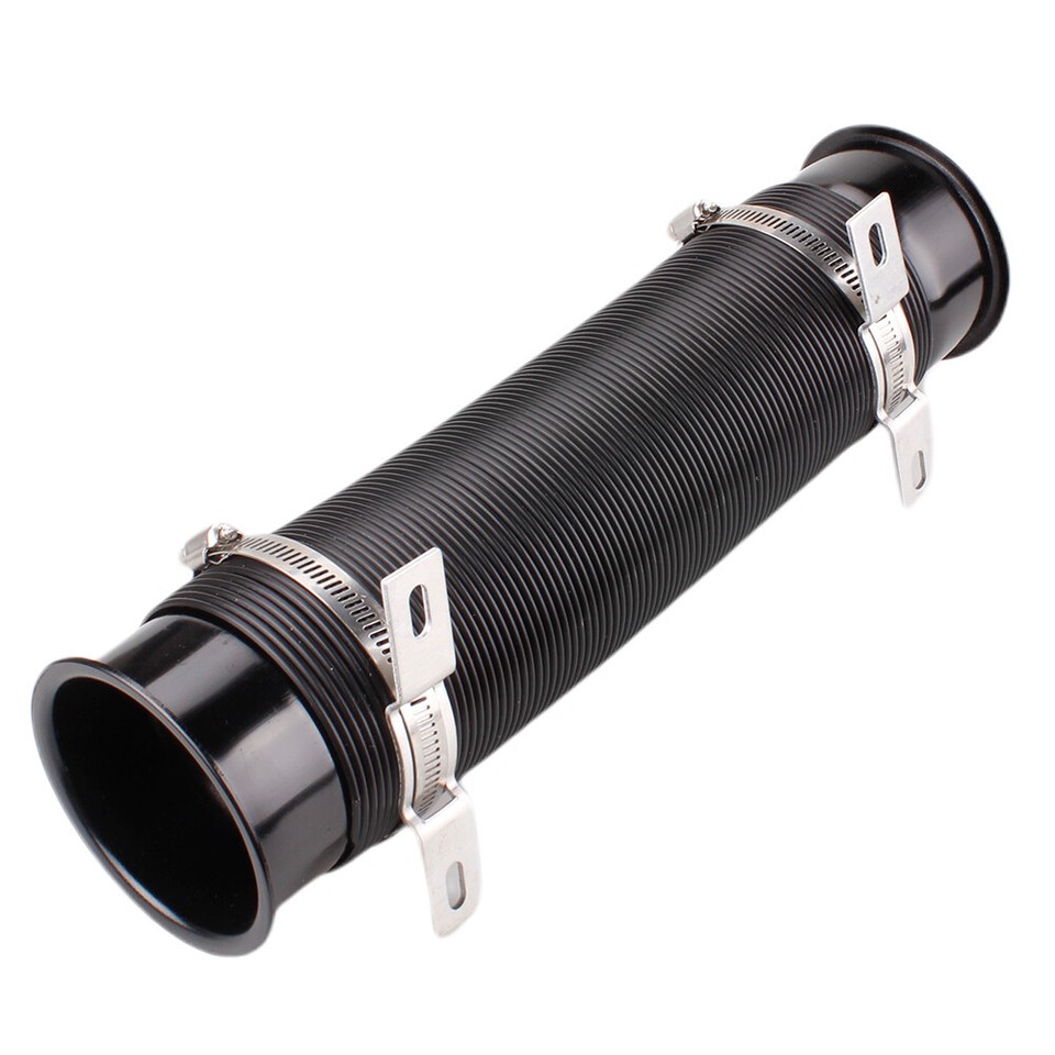 Universal 3'' Flexible Car Cold Air Intake Hose Filter Pipe Telescopic ...