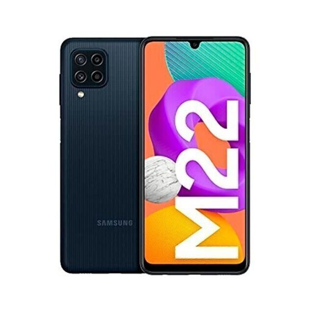 Samsung Galaxy M22 SM-M225FV/DS - 128GB - Schwarz (Ohne Simlock) (Dual ...