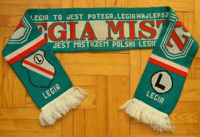 Legia Warszawa, vintage Football Scarf | eBay UK