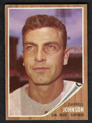 1962 Topps #16 Darrell Johnson Cincinnati Redlegs Baseball Card VGEX | eBay