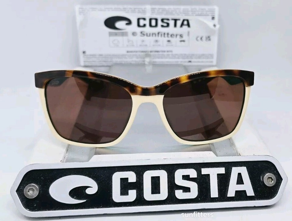 COSTA DEL MAR retro tortoise/copper ANAA polarized 580P sunglasses NEW ...