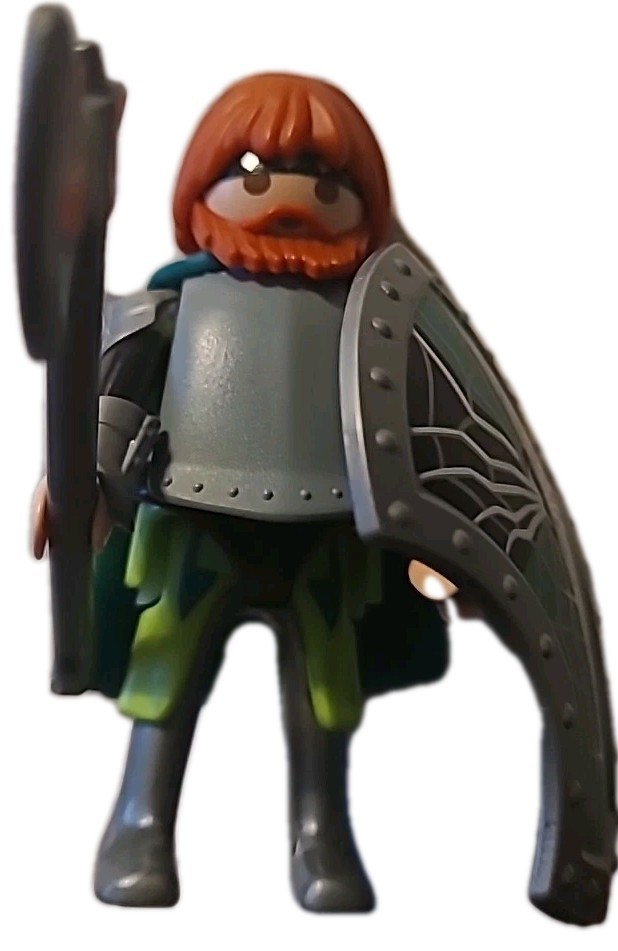 VINTAGE 1974 GEOBRA PLAYMOBIL GREEN AXE +SHIELD KNIGHT & SQUIRE Made In Germany | eBay