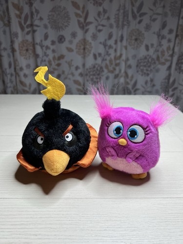 Angry Birds Lot Of 2 “ Space Bomb Bird, Hatchling Baby “ Soft Plush 5 ...