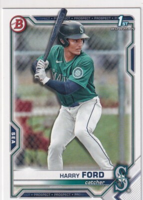 2021 BOWMAN 1ST RC HARRY FORD SEATTLE MARINERS FIRST ROOKIE GE-3842 | eBay