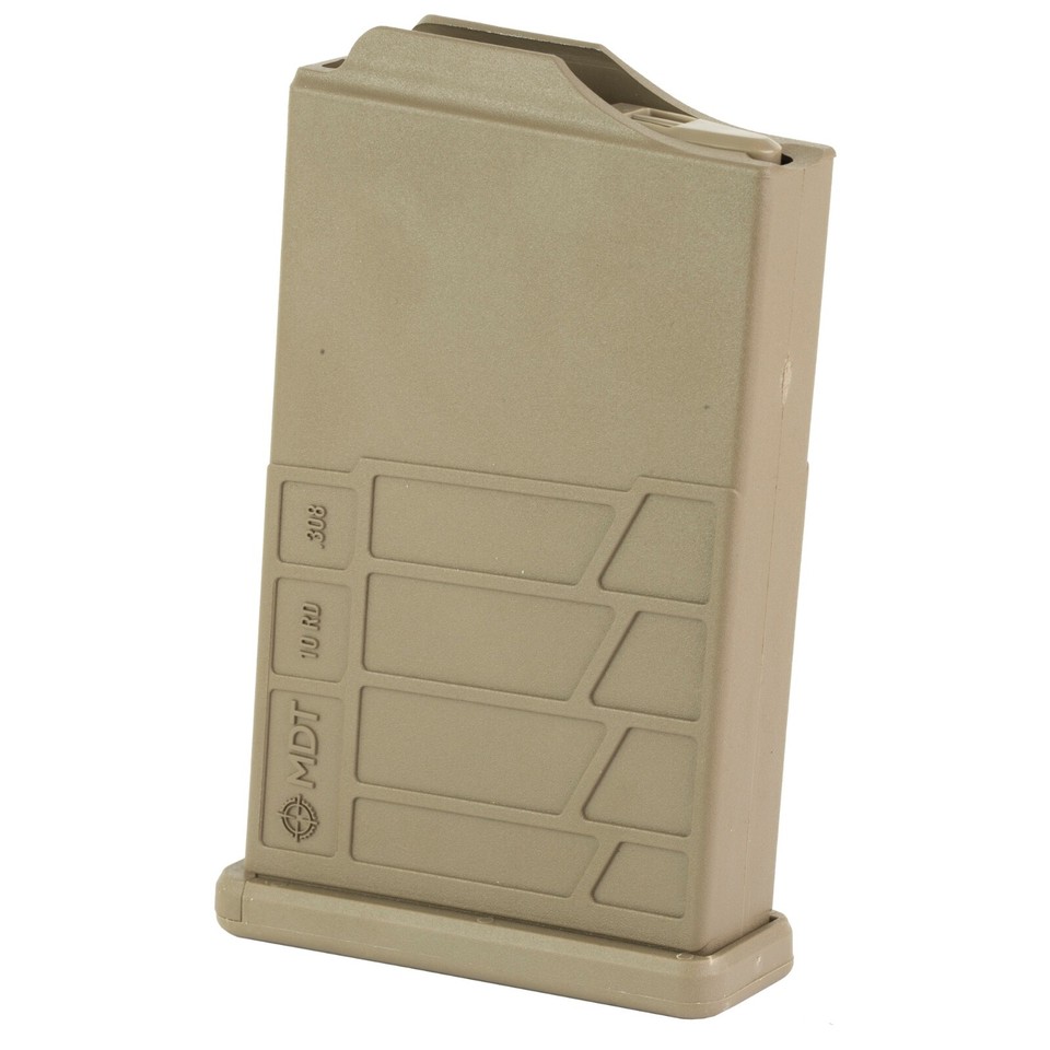 MDT 10 Round Polymer AICS Magazine, .308 Win / 6.5 Creedmoor, FDE ...