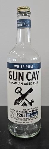 Gun Cay Bahamian Aged Rum 750mL Empty Bottle with Topper OEM! | eBay