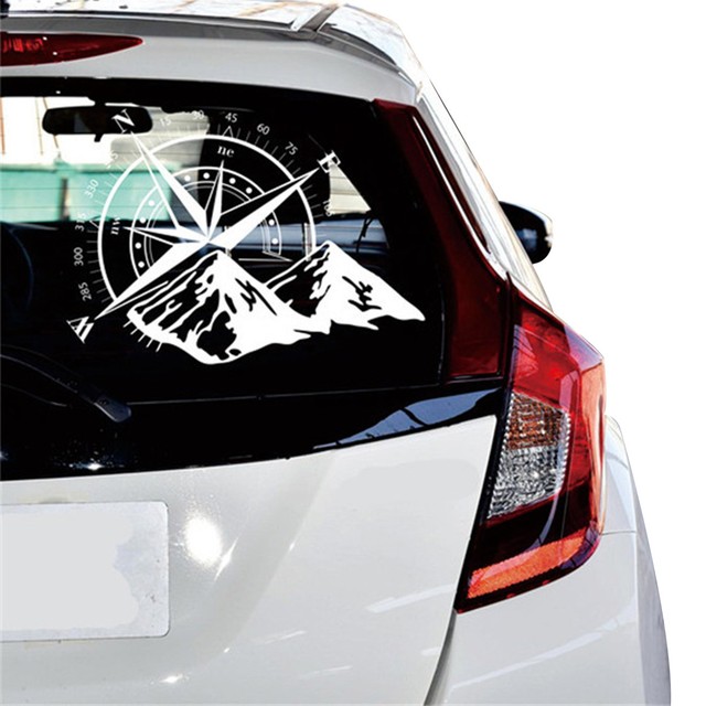 White Compass Vinyl Sticker Hood Window Sticker For Car SUV Picup 4x4 ...