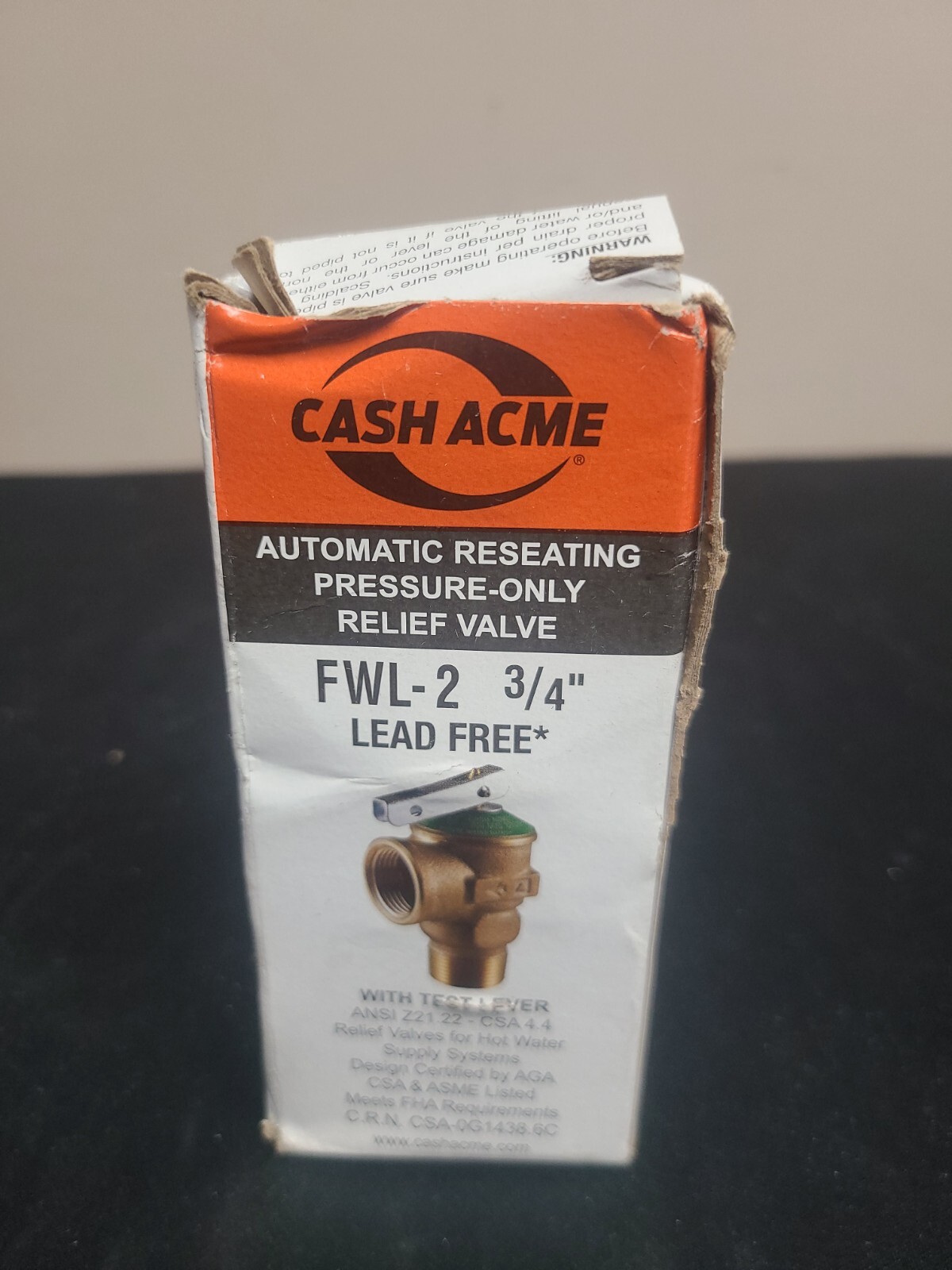Cash Acme 3/4" Pressure Relief Valve Perfect (FWL-2) new | eBay