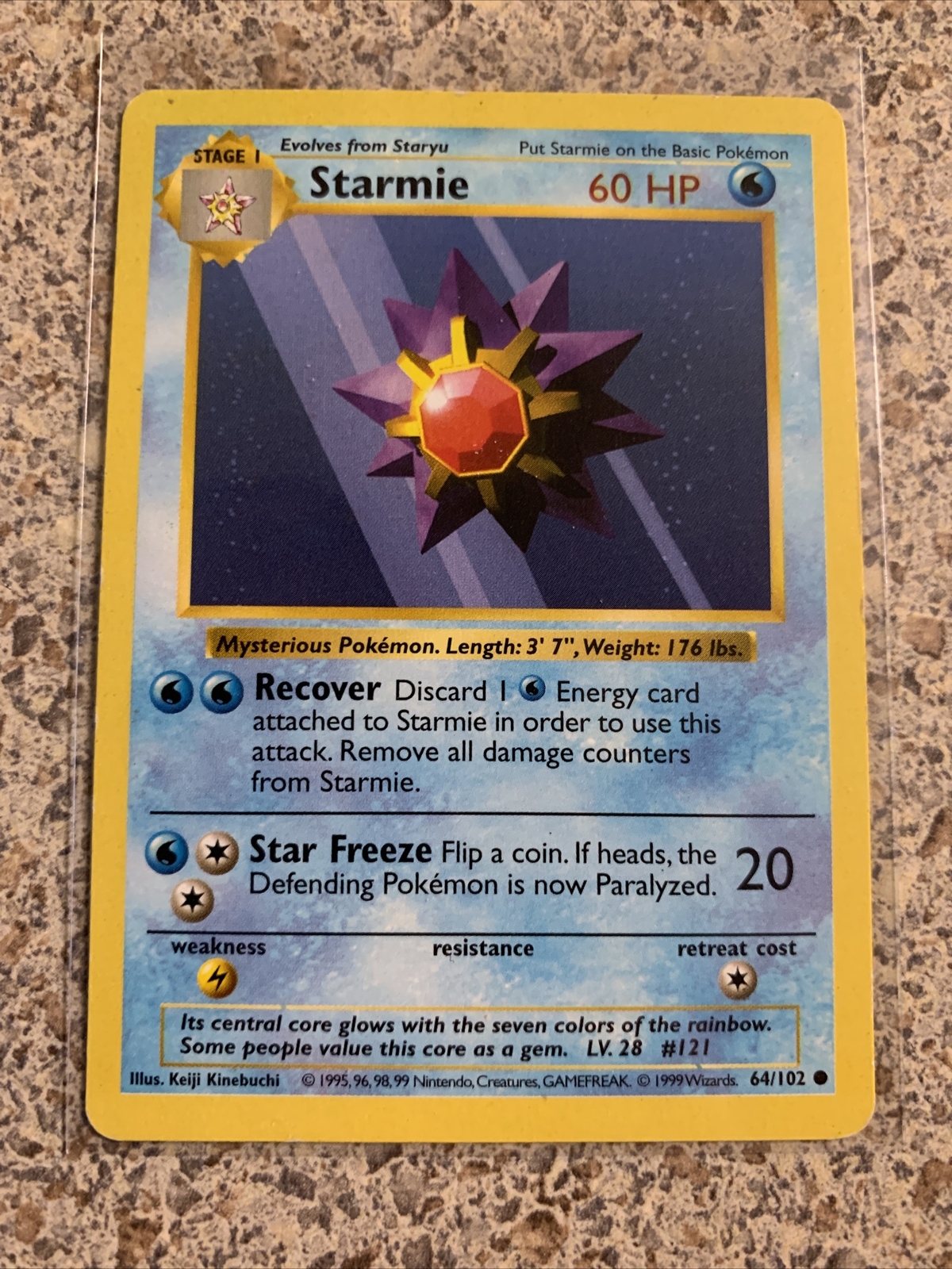 Pokémon TCG Starmie Base Set 64/102 Regular Shadowless Common | eBay