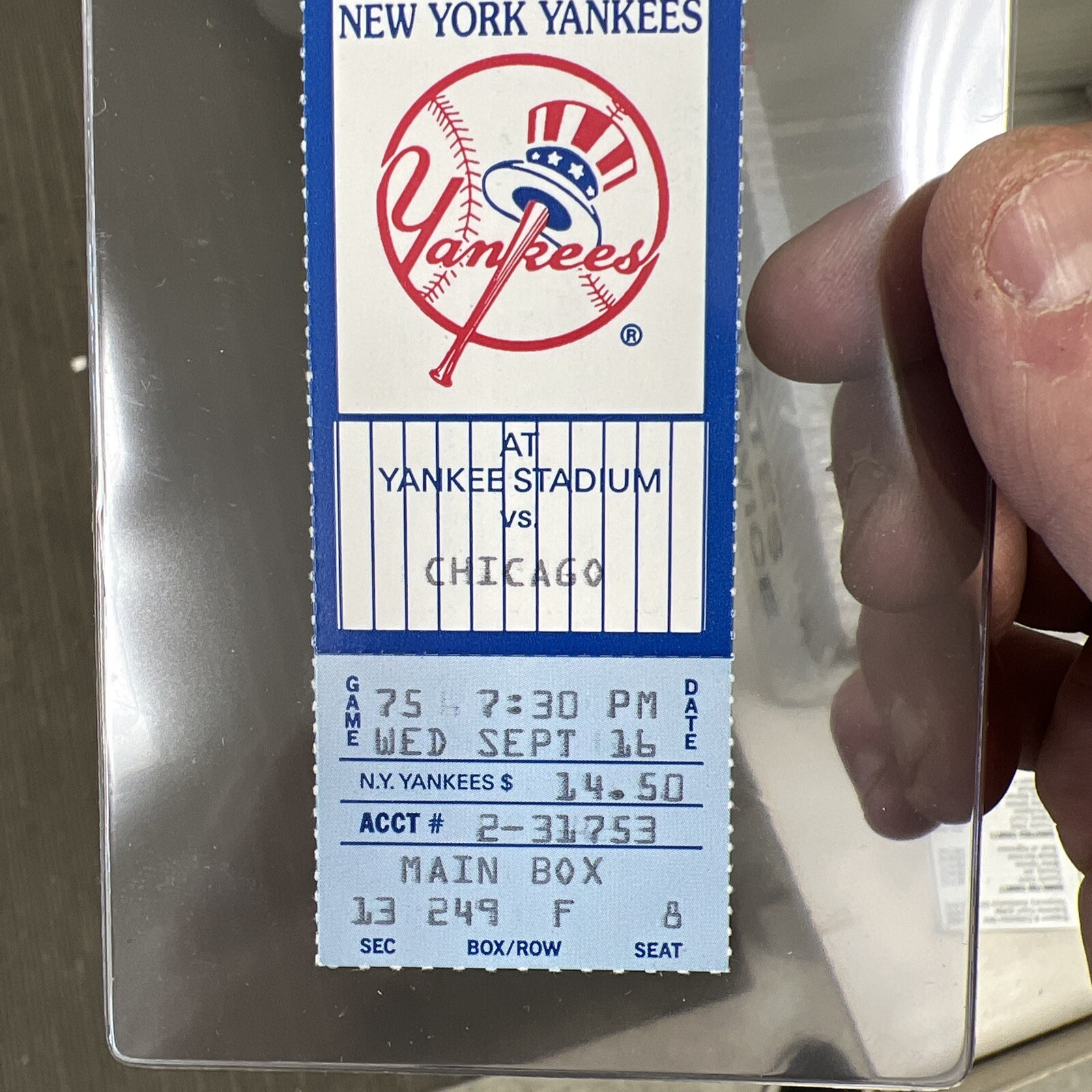 1992 9/16/92 Don Mattingly "POPCORN GAME" Full Unused Ticket, Yankees ...