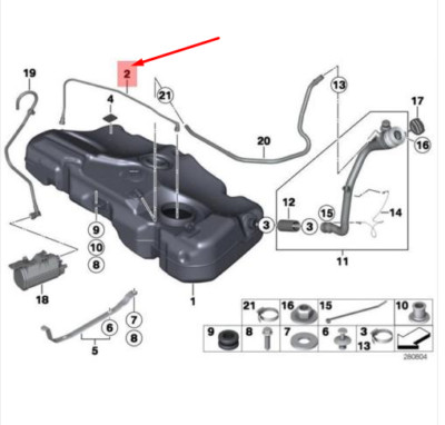 NEW MINI COOPER R56 FUEL FEED LINE 16122752291 2752291 ORIGINAL NO DUTY ...