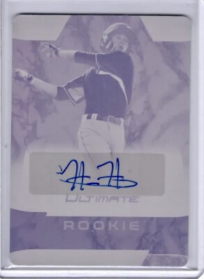 2019 LEAF ULTIMATE ROOKIE HUDSON HEAD RC AUTO #1/1 PRINT PLATE | eBay