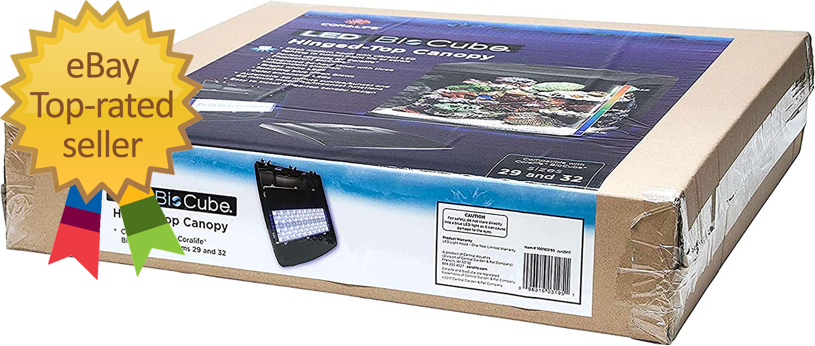 Biocube LED Aquarium Fish Tank Replacement Lid Canopy, 29/32 Gallon | eBay