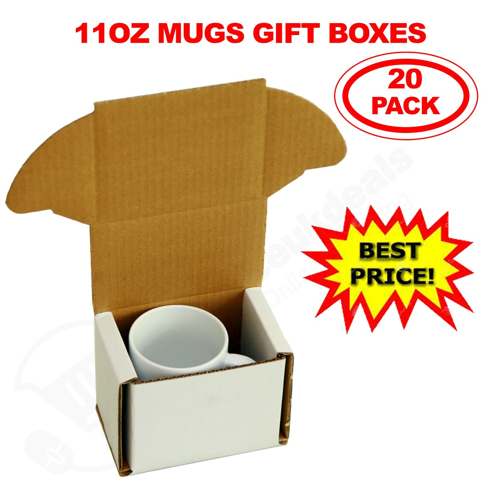 Smash Proof Mug Boxes 10oz 11oz Mugs Mailing Packing Boxes White Blank ...