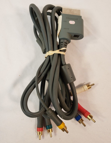 Genuine OEM Microsoft Xbox 360 Component HD AV Cable Composite RCA HDTV ...