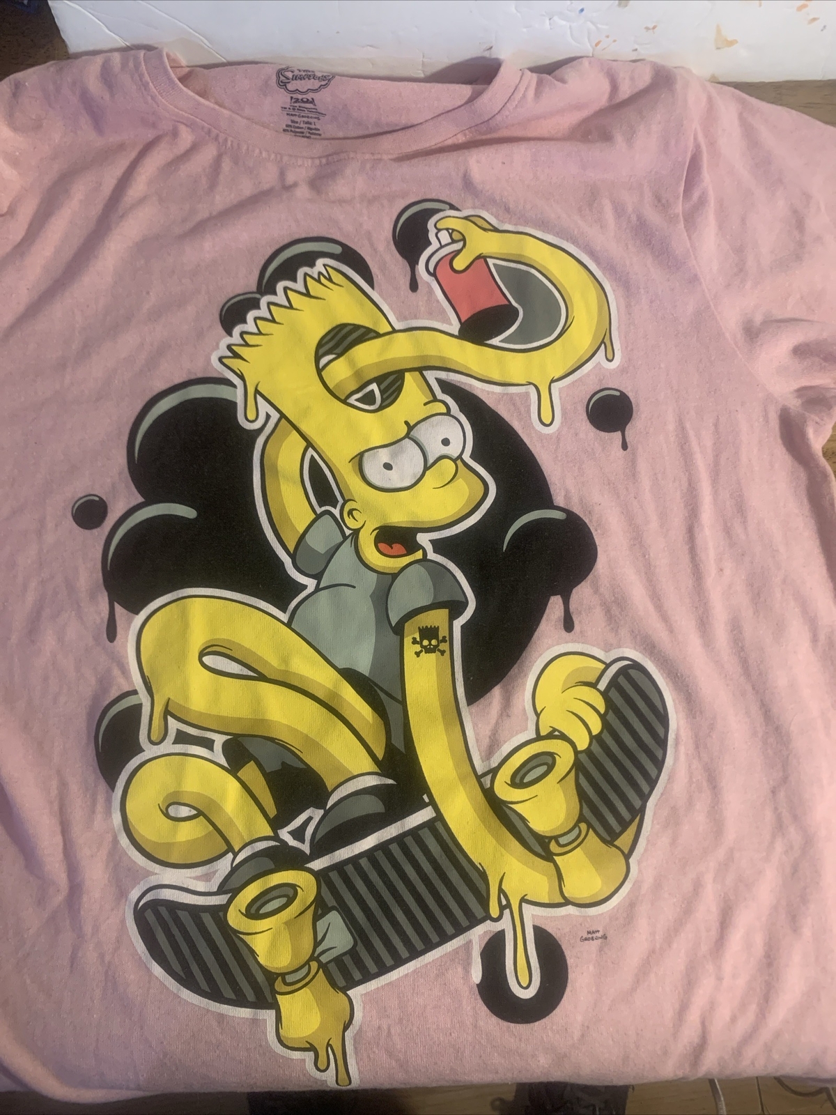 The Simpsons Abstract Bart Simpson Skateboard Retro P… - Gem