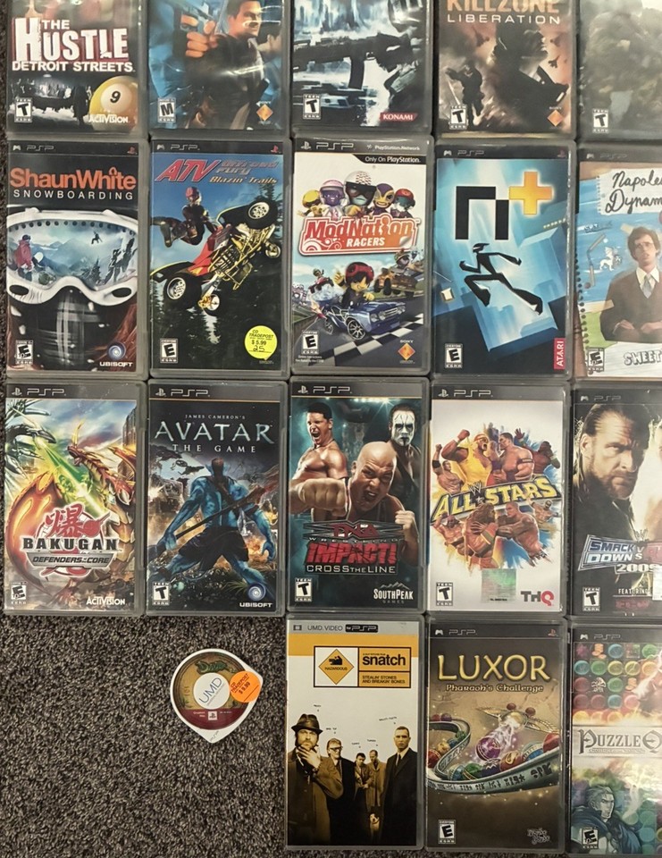 HUGE PSP Game Lot (39) Greatest Hits + Black labels, Tested&Working ...
