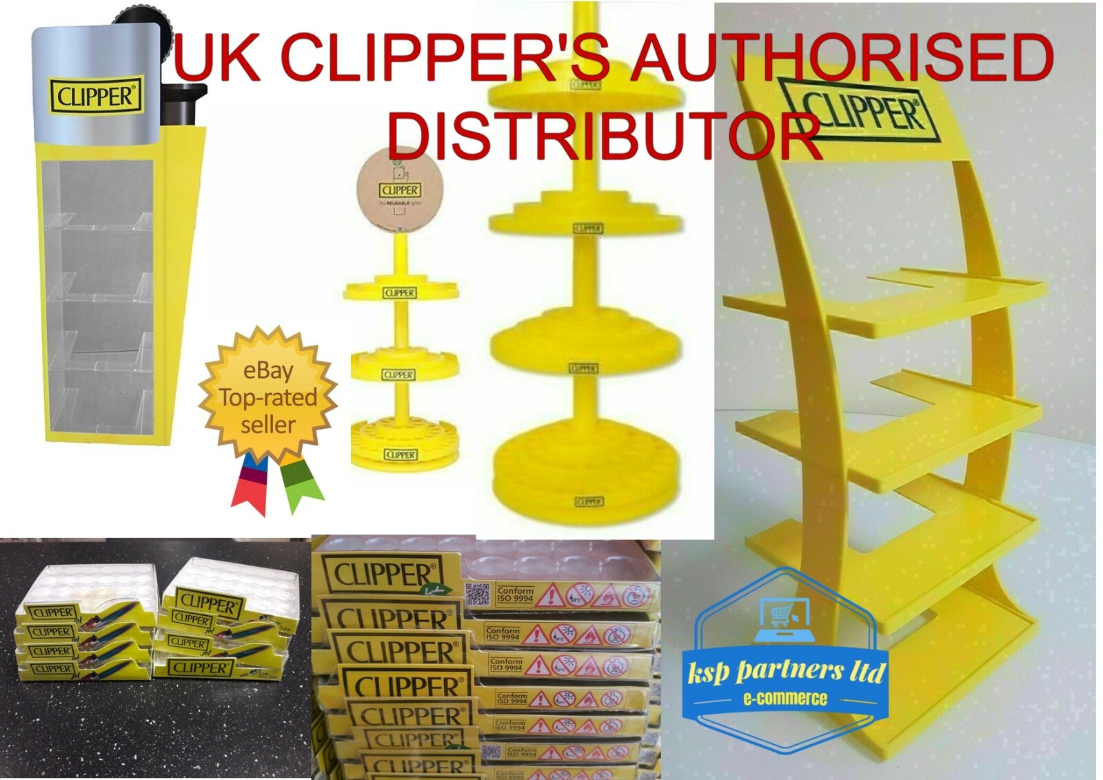 CLIPPER DISPLAY CAROUSEL /STAND/ TRAY/ TRAY +BOARD ROTATING STAND ...