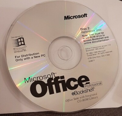 Microsoft Office Professional & Bookshelf 7.0 Windows 95, Disc 2 Only ...