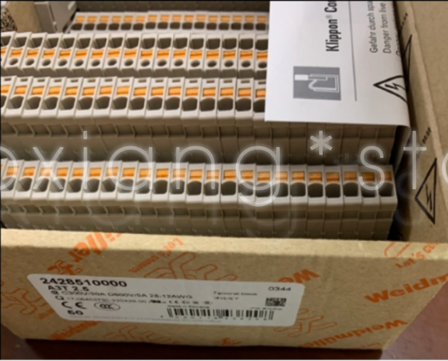 50pc A3T 2.5 plug-in type A series triplex terminal block 2.5 square ...